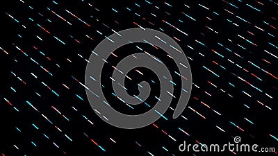 Abstract Colourful Short Lines Moving Along Diagonal Trajectory on ...