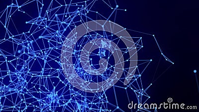 Abstract Connecting Dots And Lines. Connection Science And Technology ...