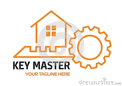 Abstract Creative Key Duplication Logo Concept. Professional Skilled ...