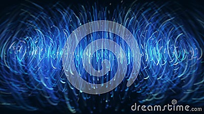 Abstract Cylinder with Particular Lines Flowing Background Loop Stock ...