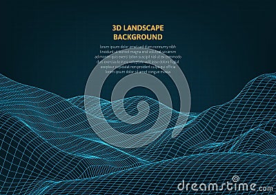Abstract 3D Graphics. Virtual Reality And Optical Illusions. Vector ...