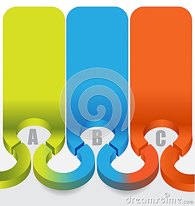 Abstract 3d Labels Background With Color ABC Steps Stock Photo ...