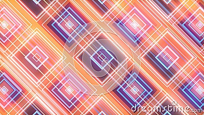 Abstract 3d Rendering of Colored Geometric Shapes. Computer Generated ...