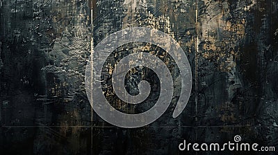 Abstract Dark Industrial Background With Rugged Textures And Gritty ...
