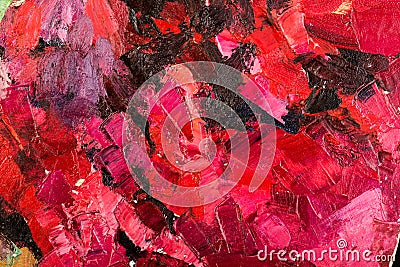 Abstract Dark Red Oil Painting On Canvas. Stock Image - Image: 35358711