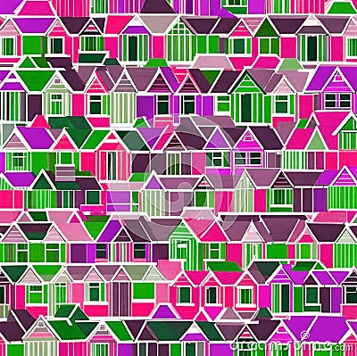 Abstract And Contemporary Digital Art Beach Hut Design Stock Photo ...