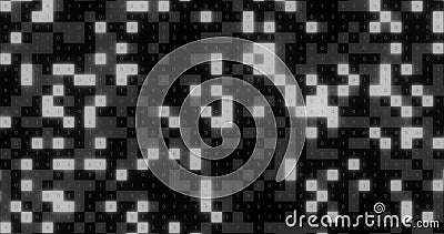Abstract Digital Binary Grid. Stock Video - Video of design, code ...