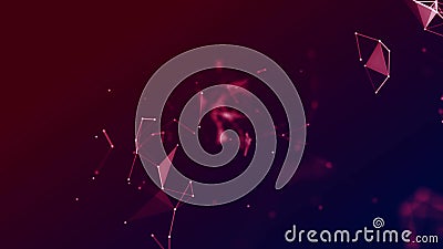 Abstract Digital Data Plexus Technology Background Loop Stock Video - Video of render, concept ...