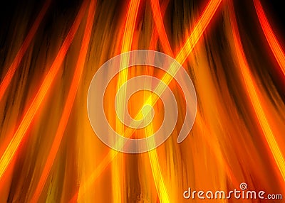 Abstract Digital Fire Flames Painting Stock Image | CartoonDealer.com ...