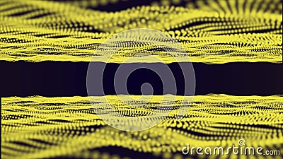 Abstract Digital Particle Wave Particle Line Data Grid Wave Stock ...