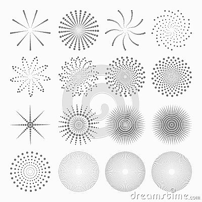 Abstract Dot Shapes, Set Of Design Elements Stock Vector - Image: 51511197