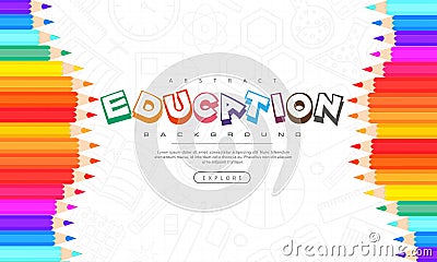 Abstract Education Background, Back To School, Learning, Student ...