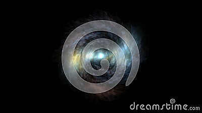 Abstract Energy Force Field Tunnel in Outer Space. Vortex Energy Flows ...