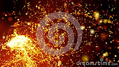 Abstract Explosions and Blasts. Explosion Spark and Particles, Fire and ...