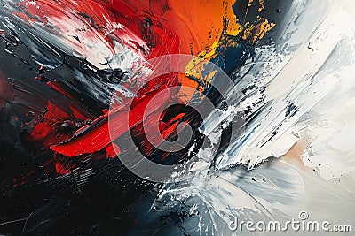 Abstract Expressionist Brushwork With Bold, Expressive Strokes On A ...