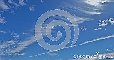 Abstract Clouds on Blue Sky Transparent Background Stock Footage ...
