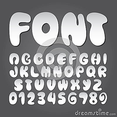 Abstract Fat Alphabet And Digit Vector Stock Photography - Image: 36816942