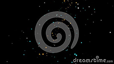 Abstract Floating Particles Loop Motion Background Stock Footage ...