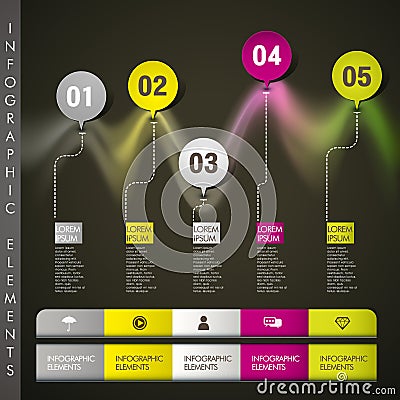 Abstract Flow Chart Infographics Vector Illustration | CartoonDealer ...