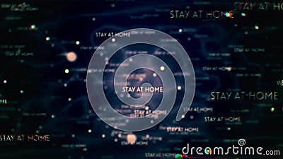 Abstract Flying Particles Geometric Zoom 4k Video Background Stock ...