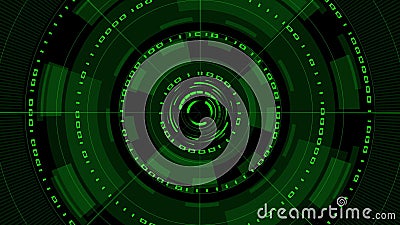 Abstract Futuristic Background of Matrix Style Binary Code Built into ...