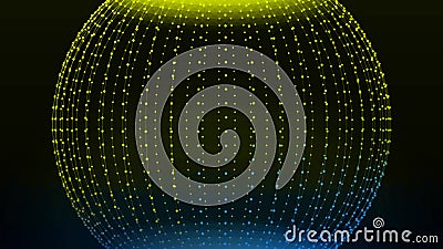 Abstract Futuristic Rotating World Globe. Abstract Modern Background ...