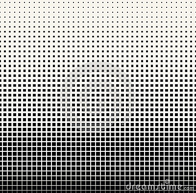 Abstract Geometric Black And White Gradient Square Halftone Pattern Stock Vector - Image: 81773896