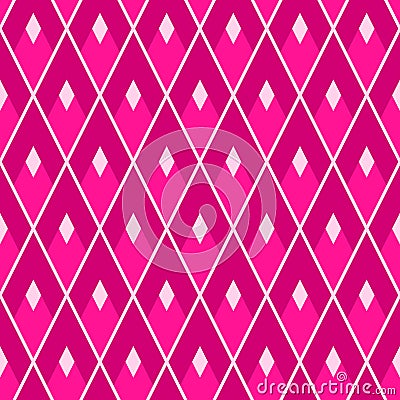 Abstract Geometric Seamless Tile Pattern With Pink Lozenges With Acute ...
