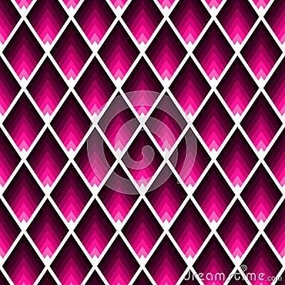 Abstract Geometric Seamless Tile Pattern With Pink Lozenges With Acute ...