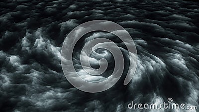 Abstract Glowing Dark Twisting Tornado Storm Cloud Formation Loop Stock ...