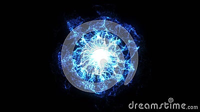Abstract Glowing Plasma Burst. Energy Explosion Flame Wave Stock ...
