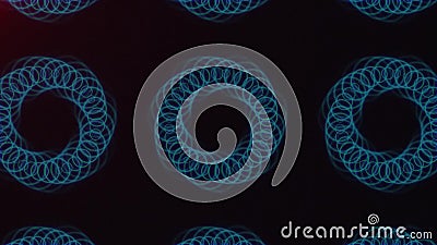 Abstract Glowing Rings Strokes Seamless Looping Stock Footage - Video ...