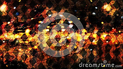 Abstract Golden Argyle Pattern and Glimmering Particles - 4K Seamless ...