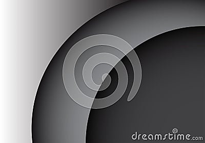 Abstract Gray Curve Shape Design Modern Luxury Background Vector ...