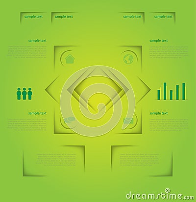 Abstract Green Infographic Template Royalty-Free Stock Image ...