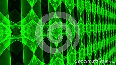 Abstract Green Neon Color Futuristic Matrix Grids 3D Surface Pattern ...