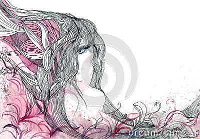 Abstract Hair Royalty Free Stock Photography - Image: 21448177