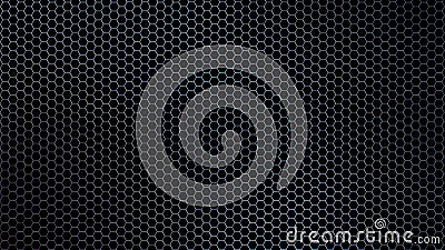 Abstract Hexagonal Metal Mesh In Black Background Stock Photo | CartoonDealer.com #137732472