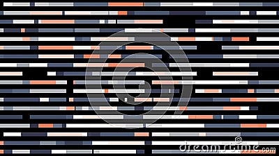 Abstract Horizontal Parallel Rows of Line Segments Moving ...