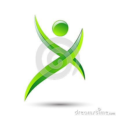 Abstract Human Figures Vector Logo Template Stock Vector - Image: 48171484