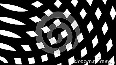 Abstract Hypnotic Optical Illusion Rotating Spiral Circles, Black and ...