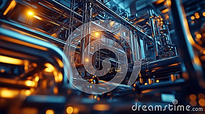 Abstract Industrial Background, Complex Production Process Royalty-Free ...