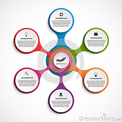 Abstract Infographic In The Form Of Metabolic. Design Elements. Vector ...
