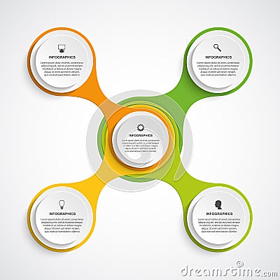 Abstract Infographic In The Form Of Metabolic. Design Elements. Vector ...