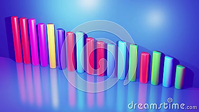 Abstract Infographics from Multi-colored Columns in Rows, Beautiful ...