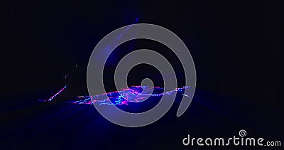 Abstract Laser Glow Lights Rotating In Concentric Esagonal, Rainbow ...