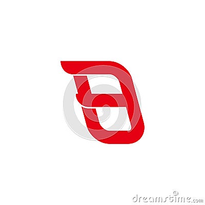 Abstract Letter 8b Simple Geometric Run Design Logo Vector ...
