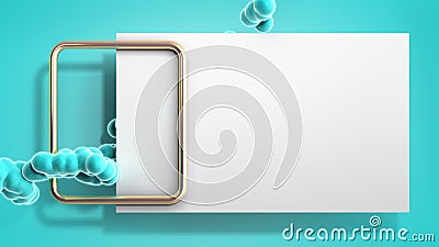 Abstract Light Color Frame As Background With Soft Fluide Balls 3d ...