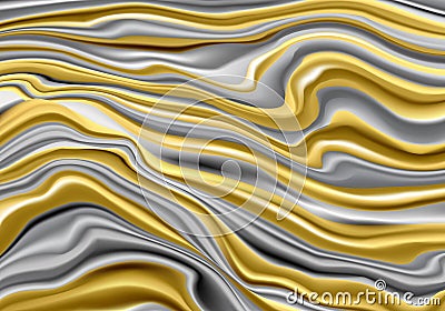 Abstract Liquid Metal Color Flow Background. Vector Illustration ...