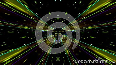 Abstract Loop Animation with Colorful Movements and Back and Forth ...